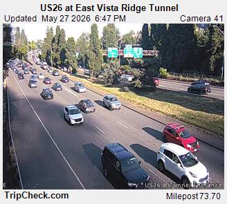 US 26 at East Vista Ridge Tunnel