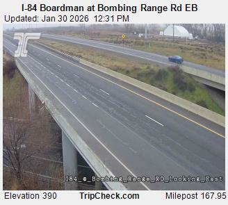 I-84 Boardman at Bombing Range Rd EB - Muddy Camper