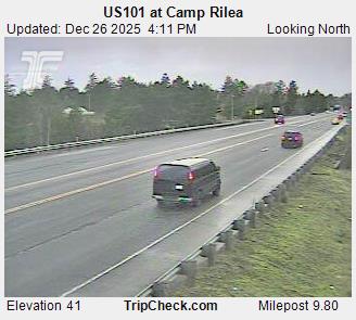 US101 at Camp Rilea, Oregon Road and Traffic Cam
